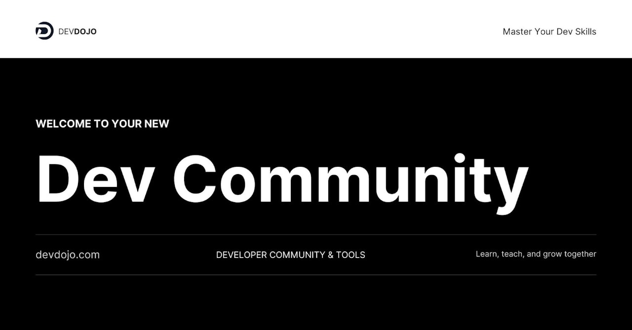 Dev Community - DevDojo