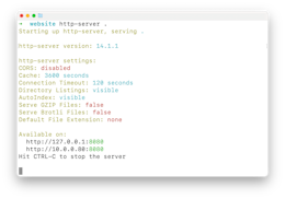 Simple Nodejs Local Server