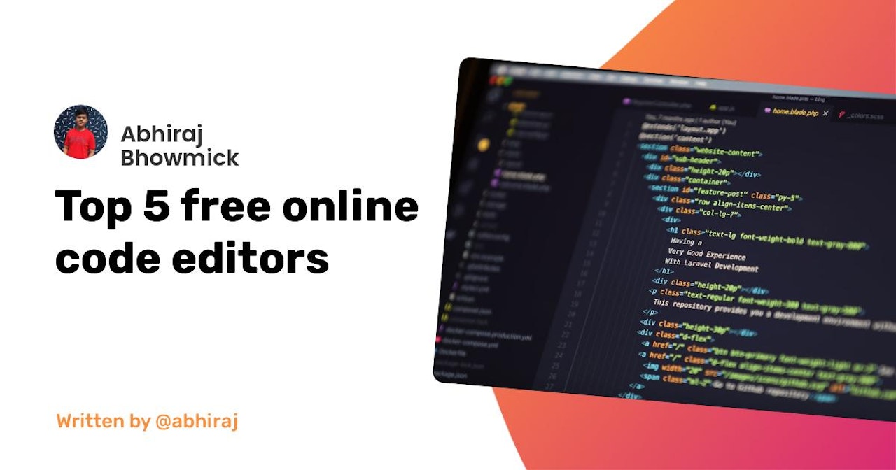 Top 5 free online code editors - DevDojo
