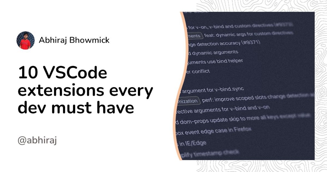 10 VSCode extensions every dev must have - DevDojo