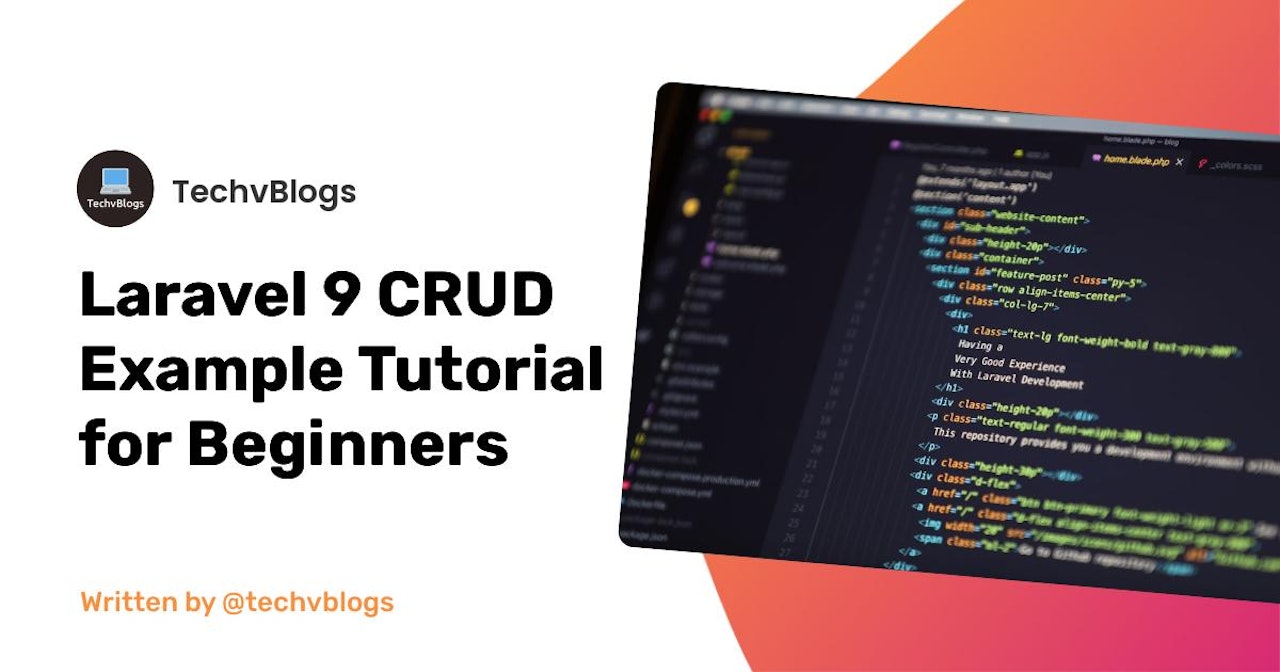 Laravel 9 CRUD Example Tutorial for Beginners - DevDojo