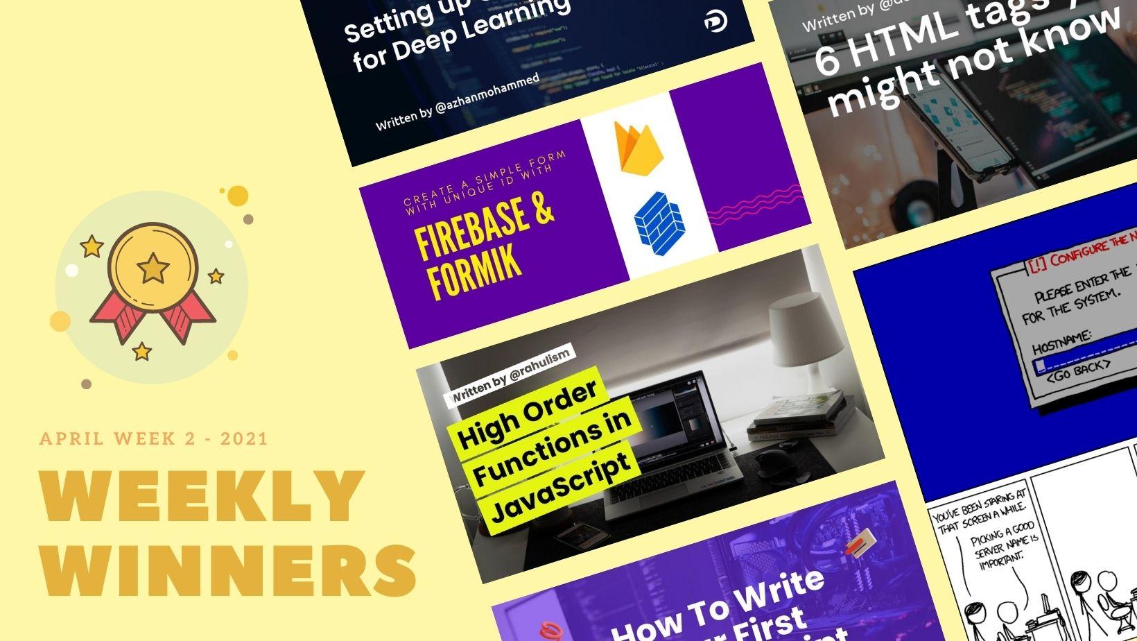 DevDojo Weekly Winners Week 2 June 2021 - DevDojo