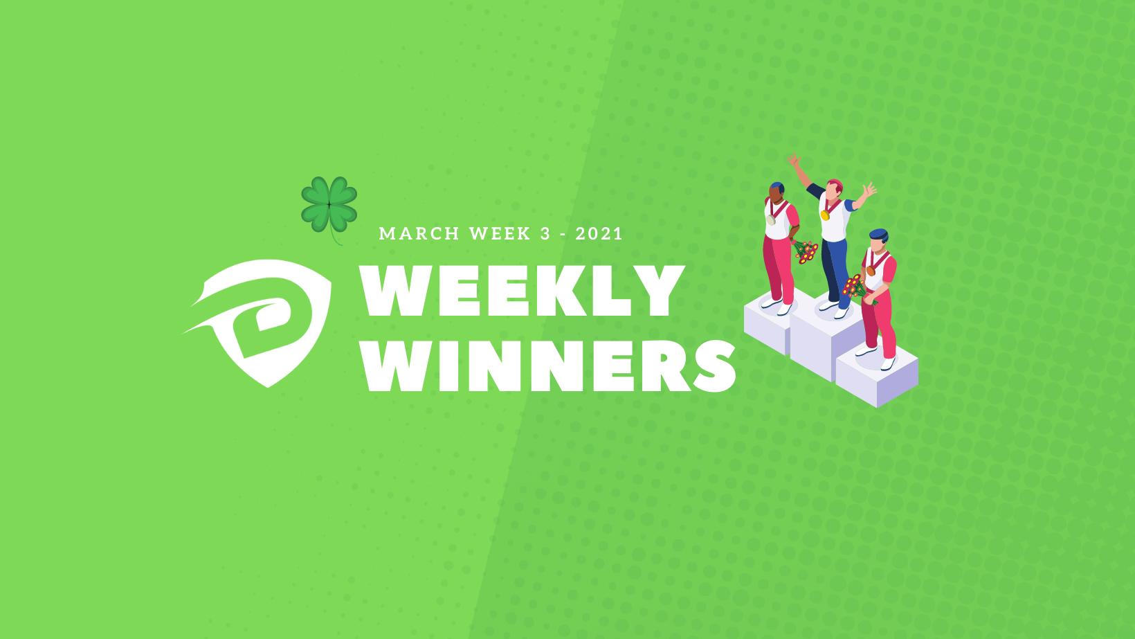 DevDojo Weekly Winners Week 3 March 2021 - DevDojo