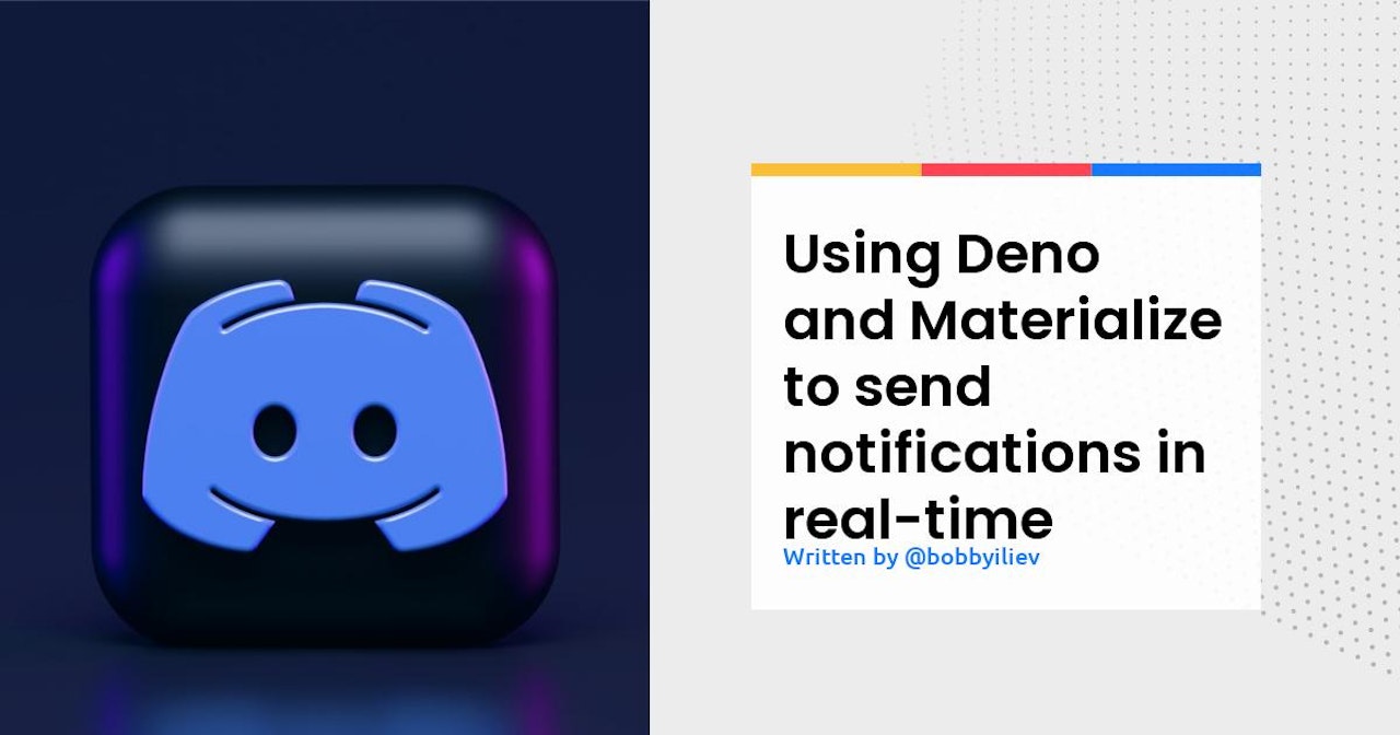 Using Deno and Materialize to send notifications in real-time - DevDojo