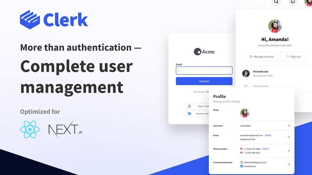 Mastering Clerk authentication with the Next.js standard setup - DevDojo